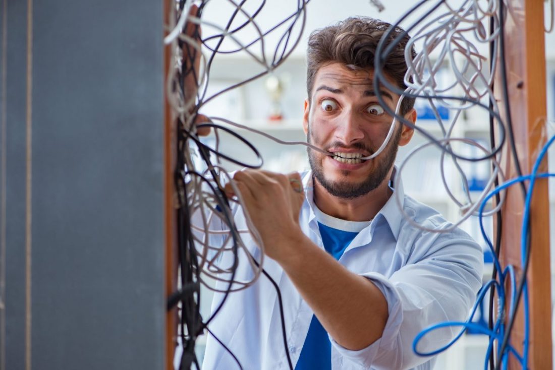 Messy Communications Cabinets | Data Cabling Best Practices