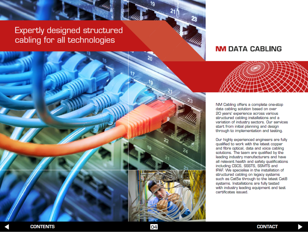 Data Cabling Services Brochure | Nm Data Cabling Services